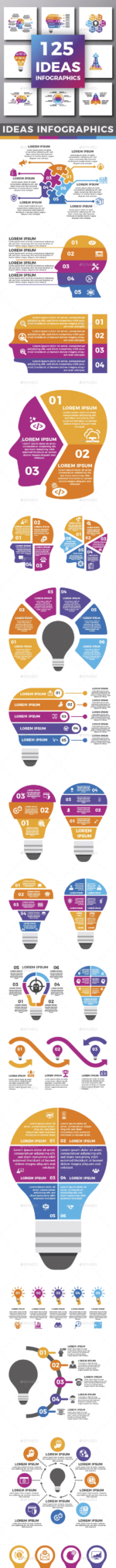 125 Ideas Infographics – MasterBundles
