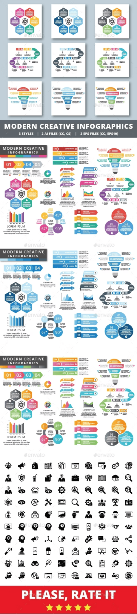 Modern Creative Infographics – MasterBundles