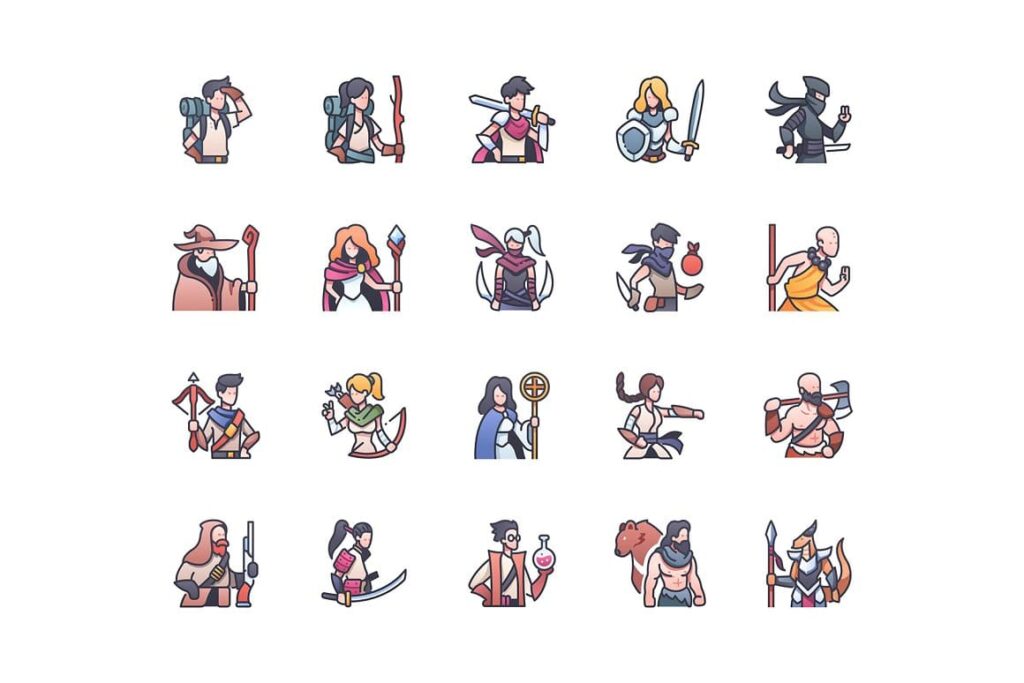 20 Avatar Classes Role-Playing Game – MasterBundles