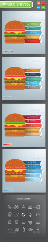 Hamburger Infographics Design – MasterBundles