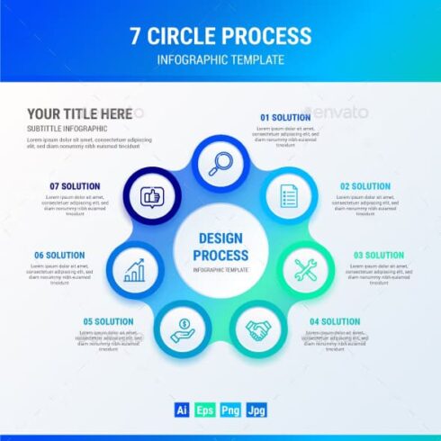 7 Circle Process Infographic – MasterBundles