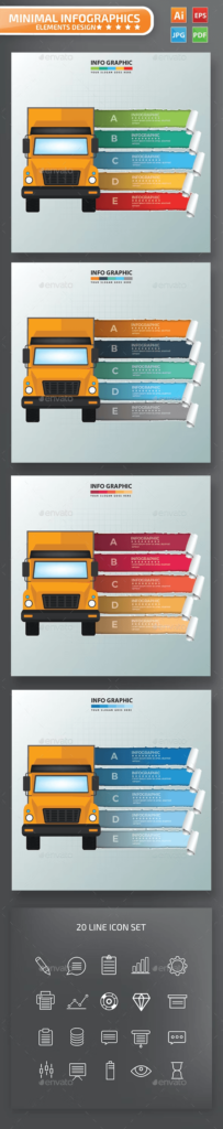 Truck Infographics Design – MasterBundles