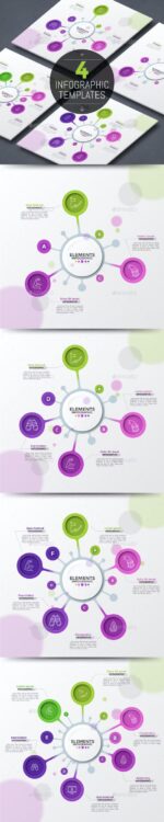 Set Of 4 Infographic Choice Templates – MasterBundles