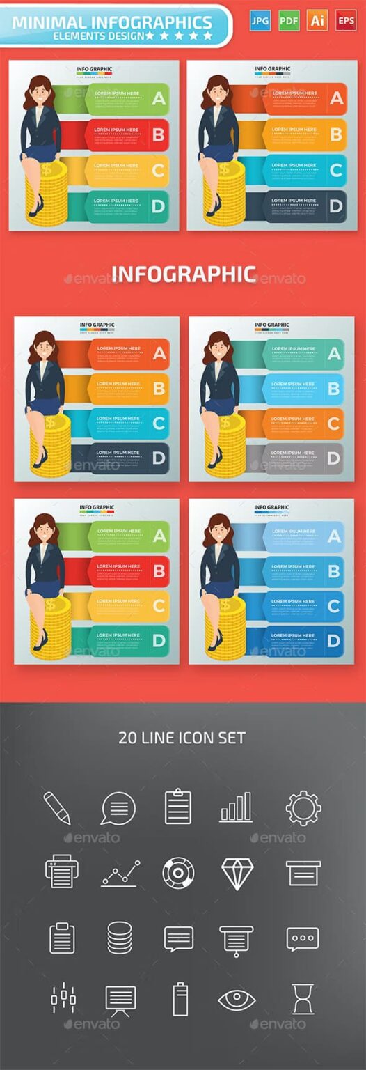 Woman Infographics – MasterBundles