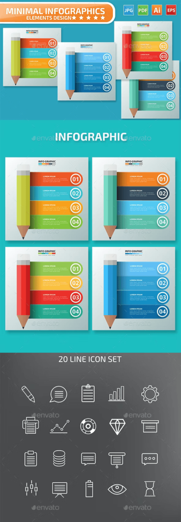 Pencil Infographics – MasterBundles
