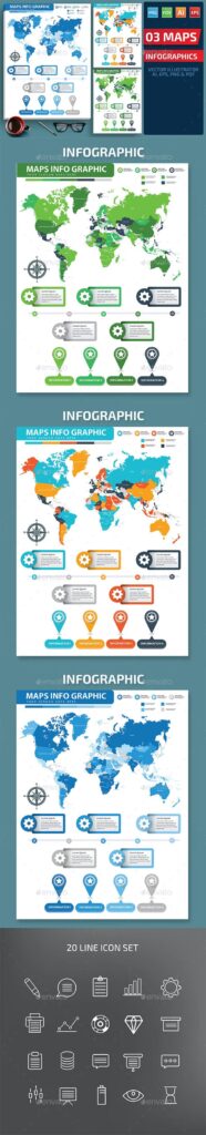 Maps Infographics Design – MasterBundles