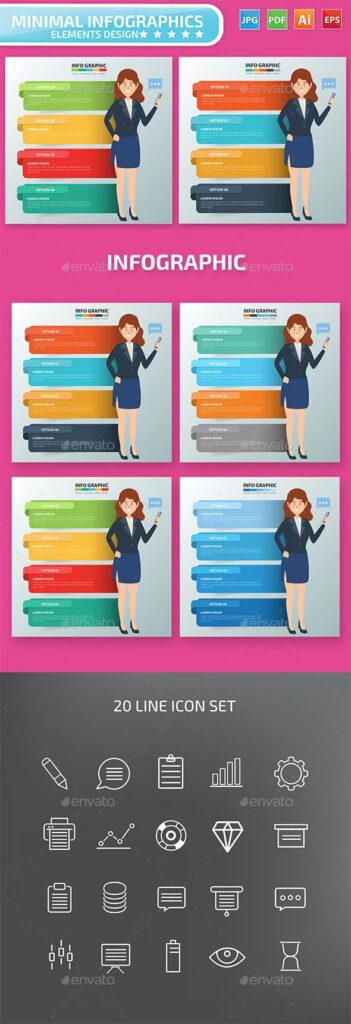 Woman Infographics – MasterBundles