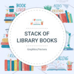 Reading Books. Stack Of Library Books – MasterBundles