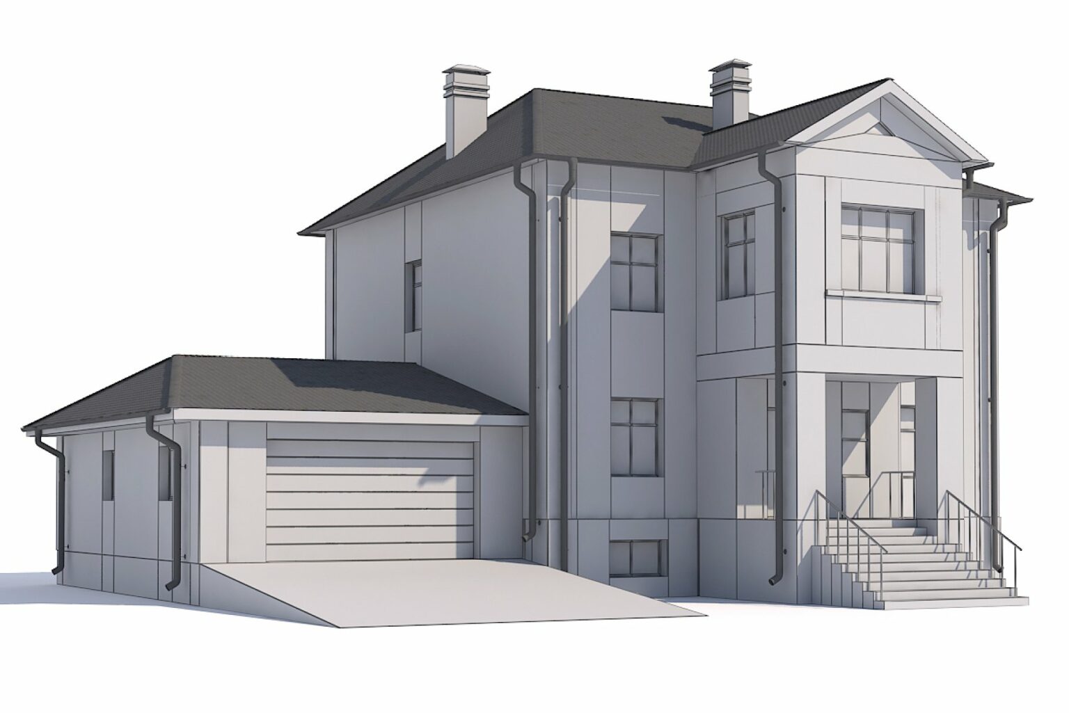House With Garage – MasterBundles