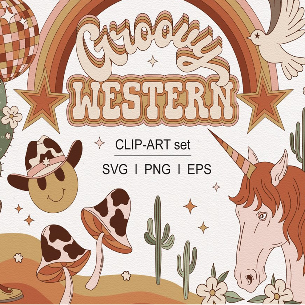 Groovy Garden Retro Hippie Graphics – MasterBundles