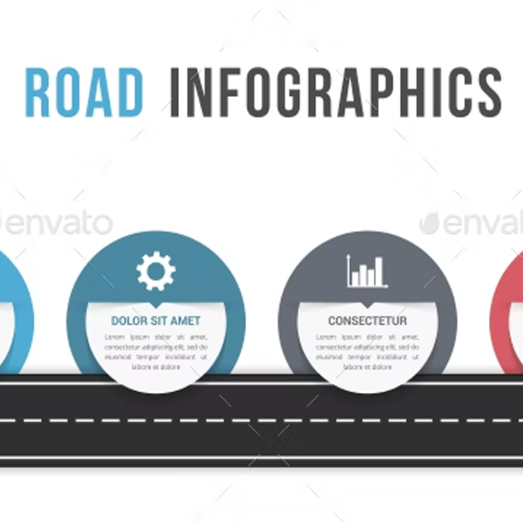 Road Infographics – MasterBundles