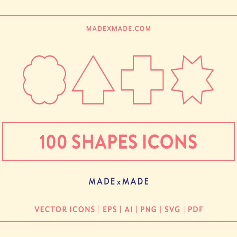 Shapes Line Icons – MasterBundles