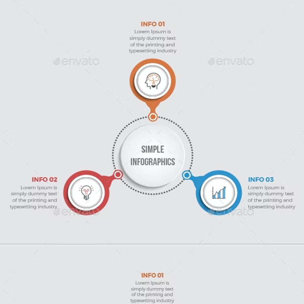 Simple Modern Circle Infographics – MasterBundles