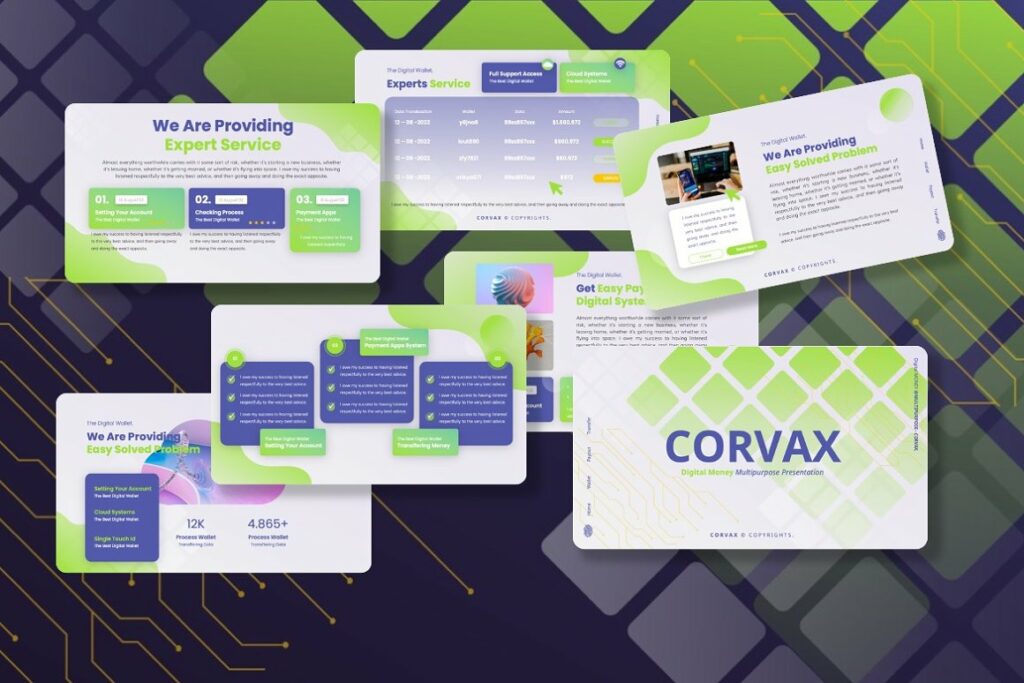 Corvax - Digital Money Googleslide – MasterBundles