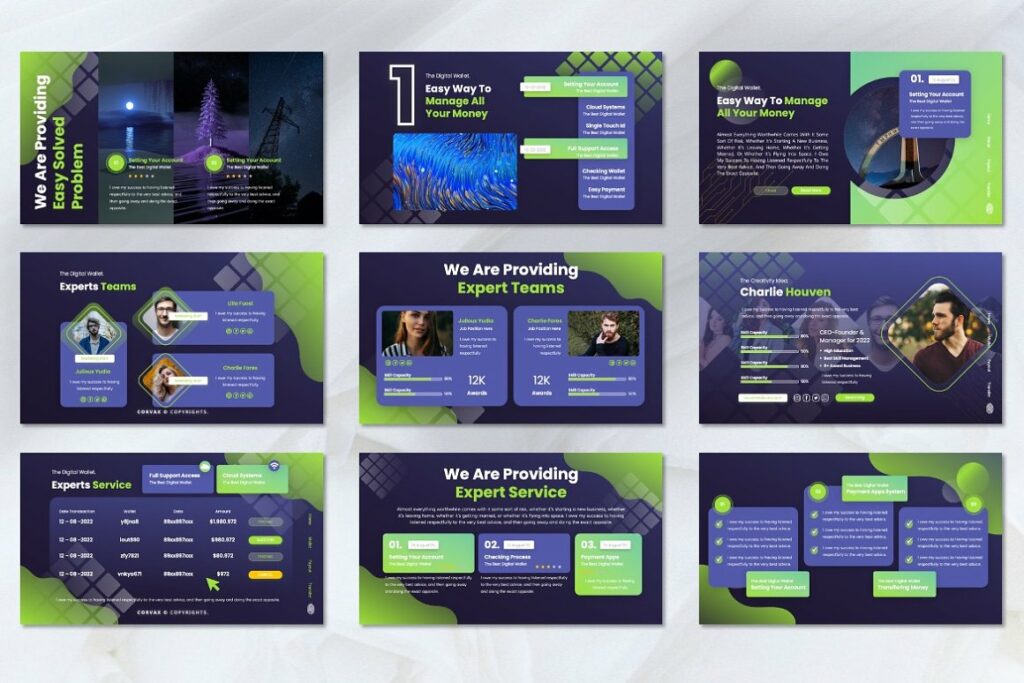 Corvax - Digital Money Googleslide – MasterBundles