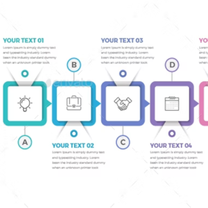 Square Infographics (6 Steps) – MasterBundles