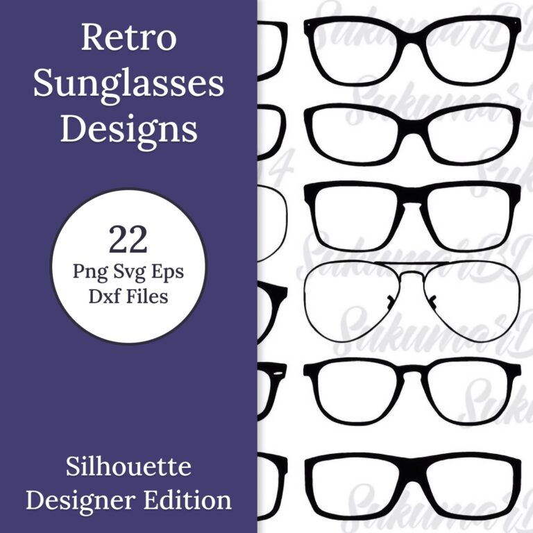 Fashion Set Sunglasses Vector Illustrations – MasterBundles