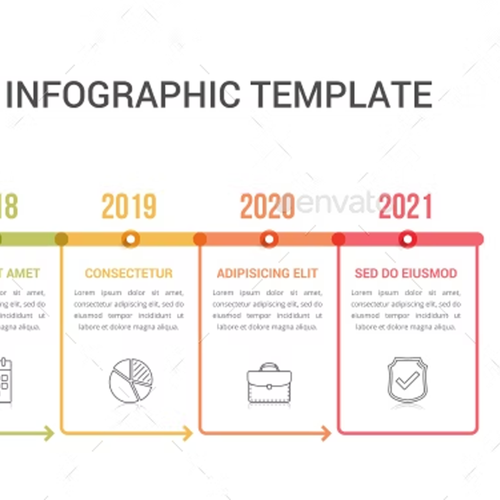 Timeline Infographics – MasterBundles