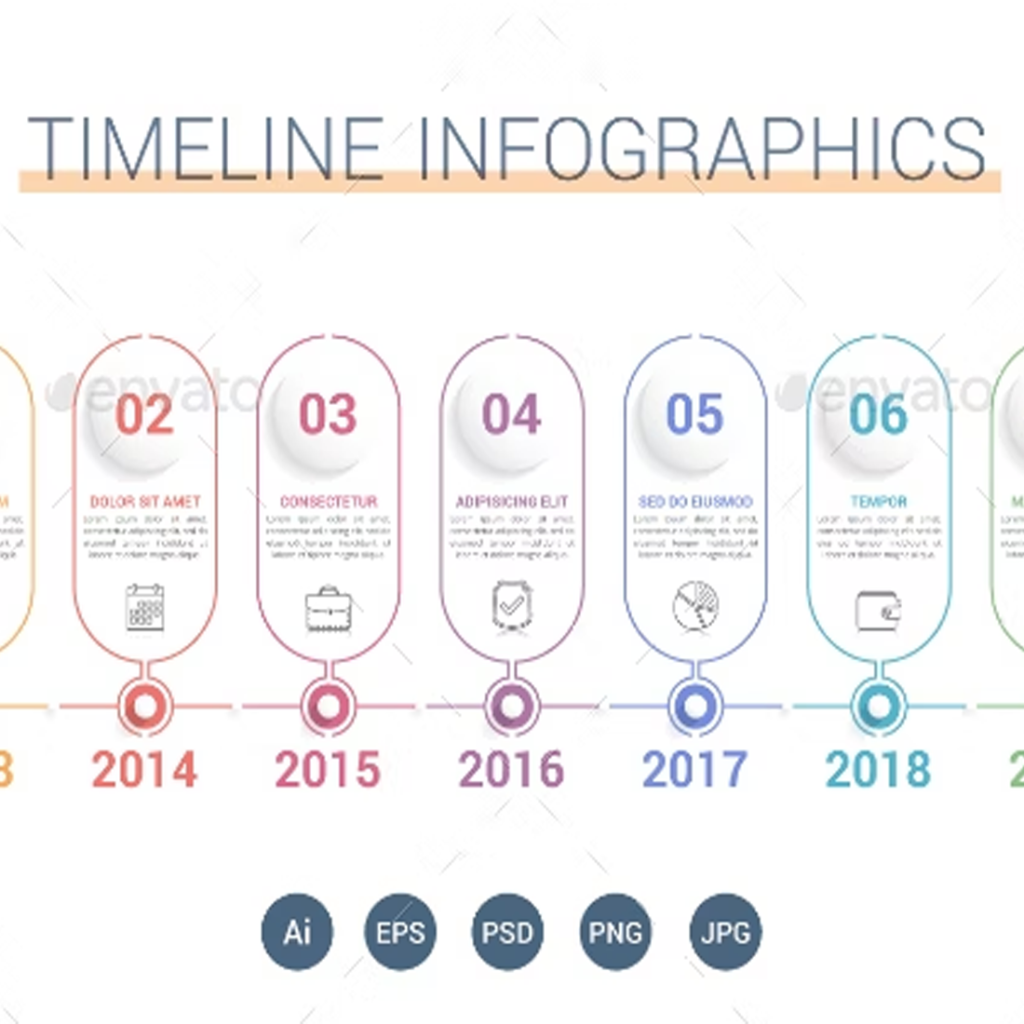 Timeline Infographics – MasterBundles