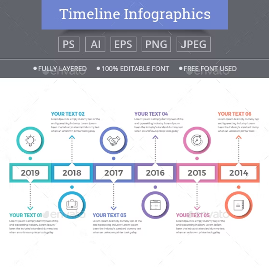 Timeline Infographics – MasterBundles