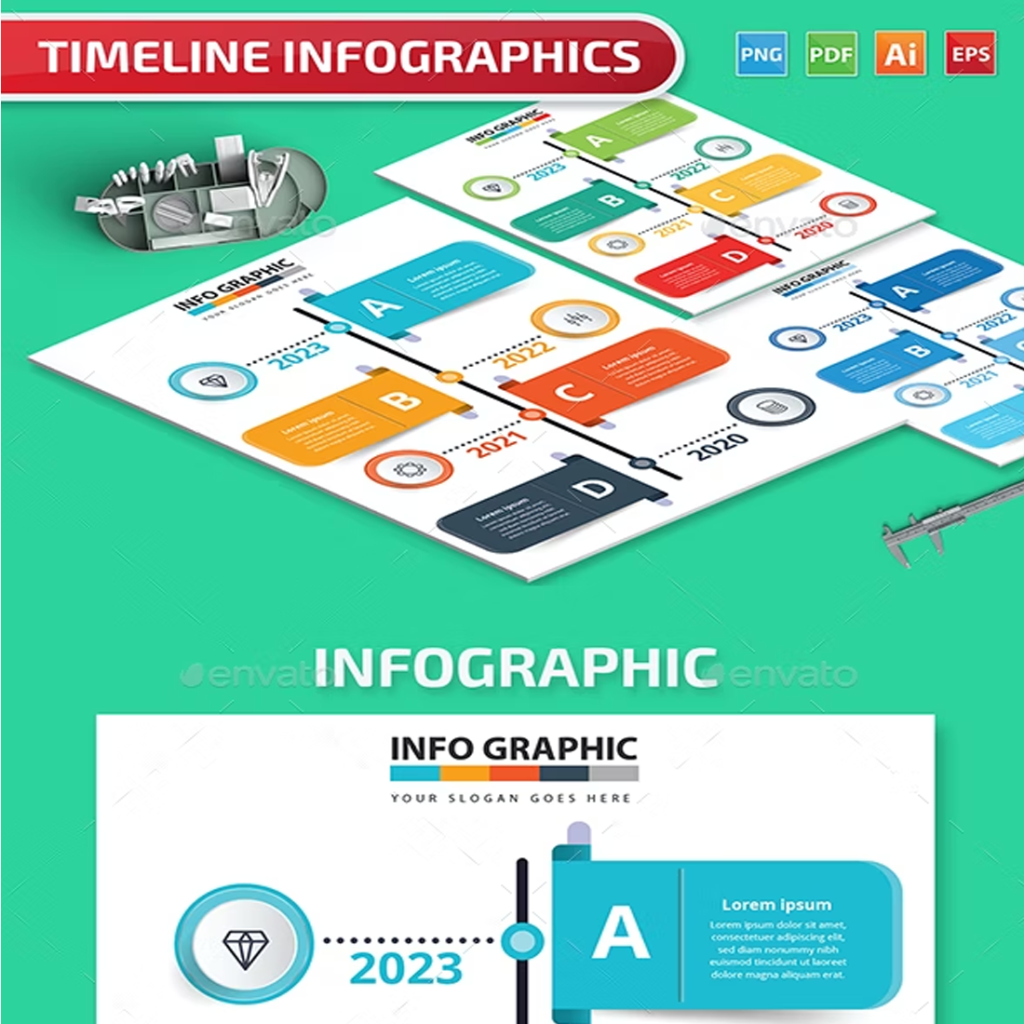 Timeline Infographics Design – MasterBundles