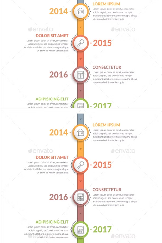 Timeline Infographics – MasterBundles
