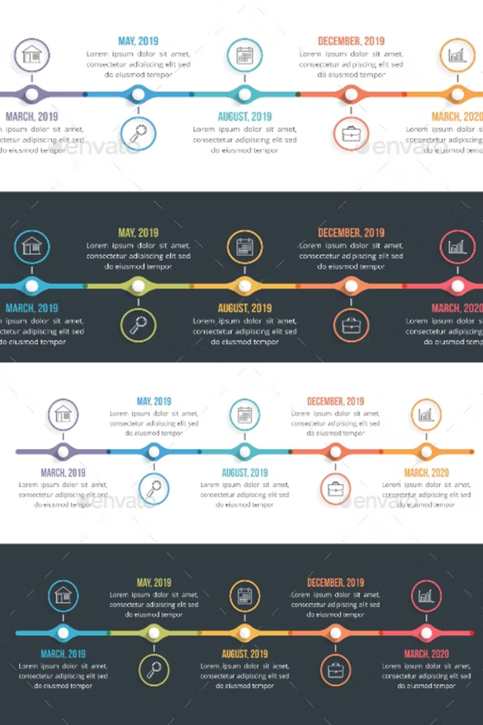 Timeline Infographics – MasterBundles