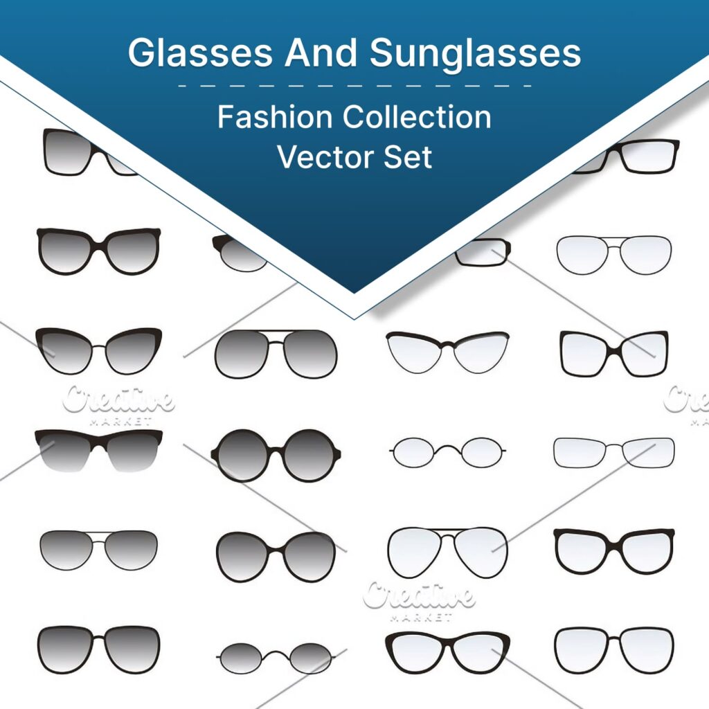 Types of Glasses and Sunglasses – MasterBundles