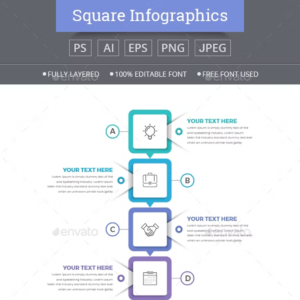Vertical Square Infographics – MasterBundles