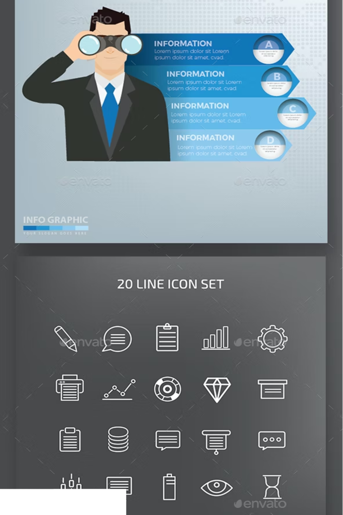 Vision Infographics Design – MasterBundles