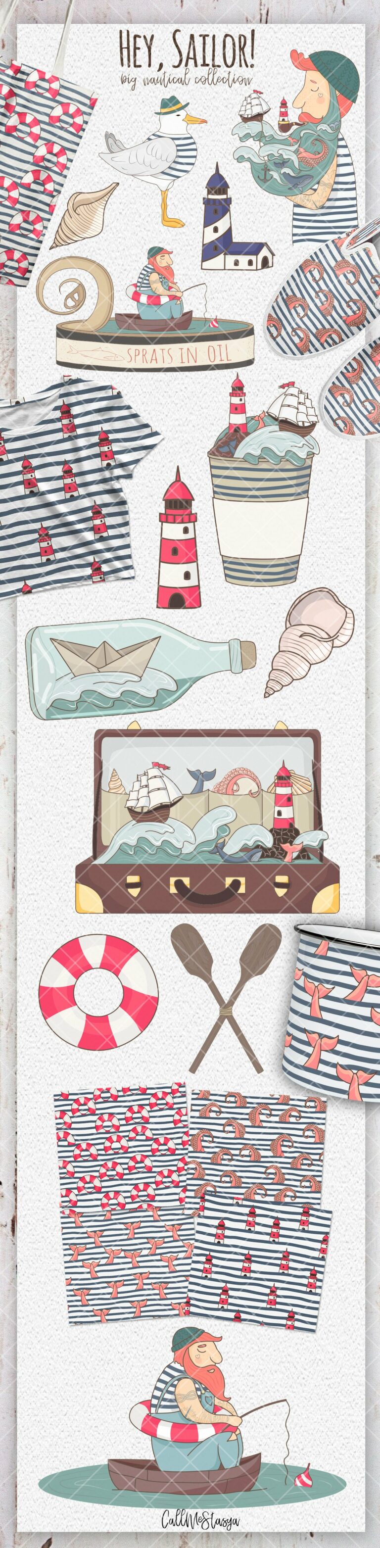 Hey, Sailor! Nautical Collection – MasterBundles