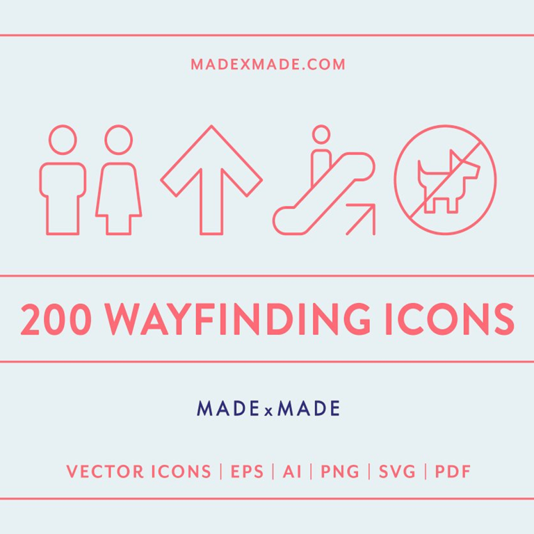 Wayfinding Line Icons – MasterBundles
