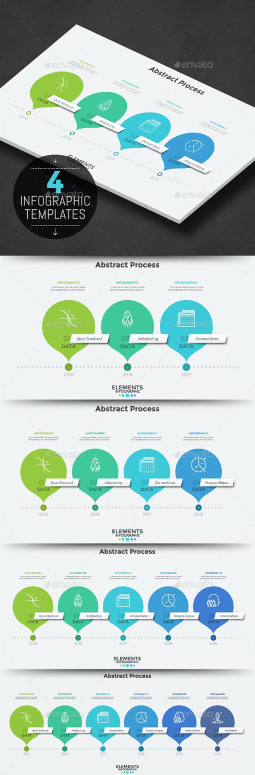 Modern Infographic Timeline Template – MasterBundles