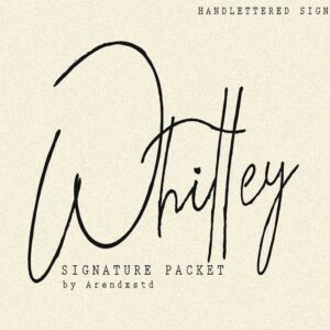 Whitley - Signature Typeface – MasterBundles