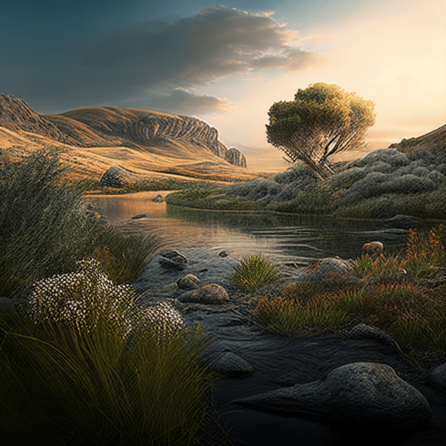 Free AI Generated Landscapes – MasterBundles