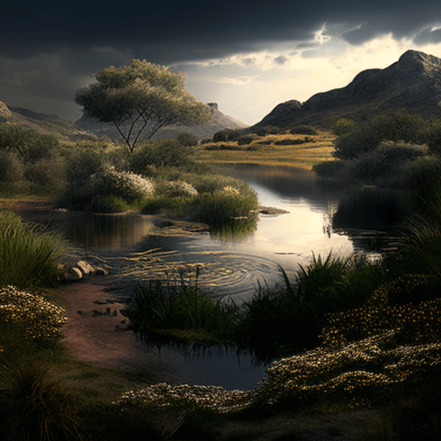 Free AI Generated Landscapes – MasterBundles