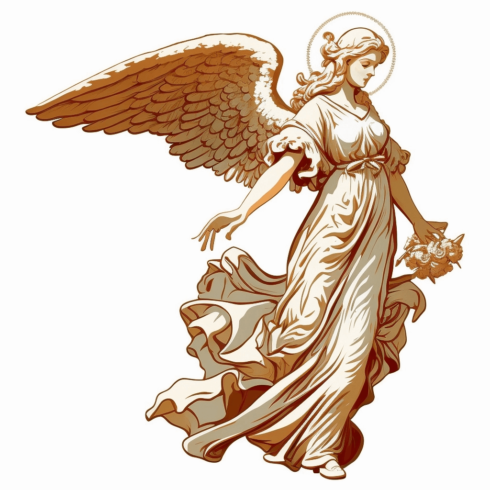 Angel Clipart Free – MasterBundles