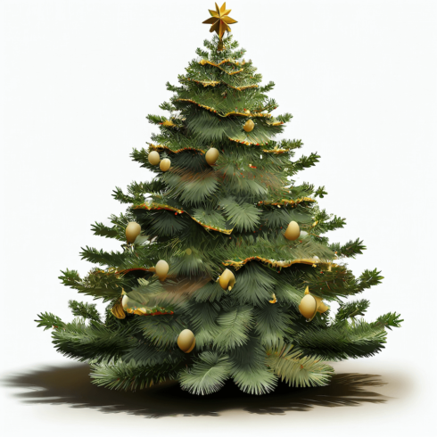 Christmas Tree Clipart Free – MasterBundles