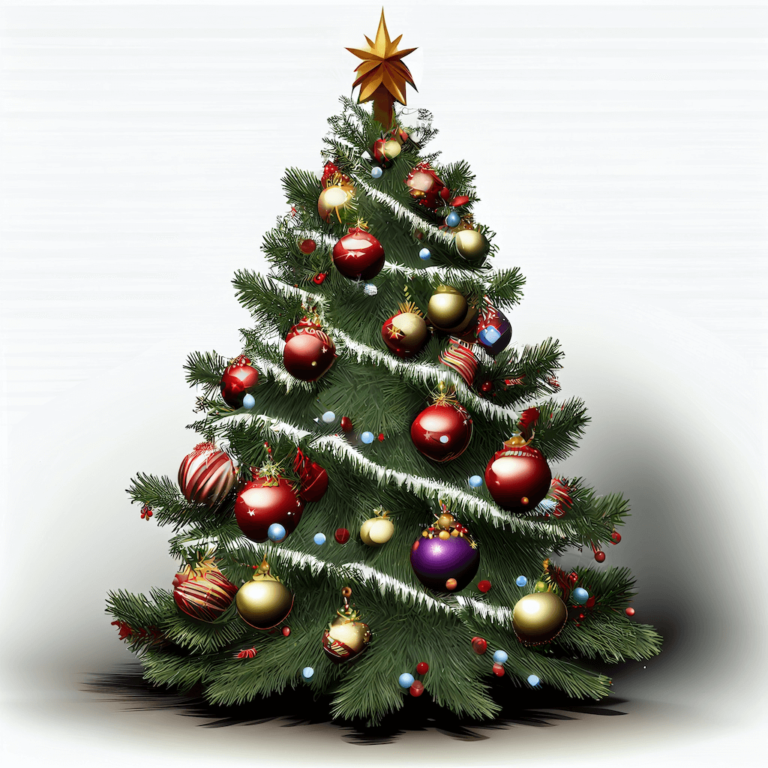 Christmas Tree Clipart Free – MasterBundles