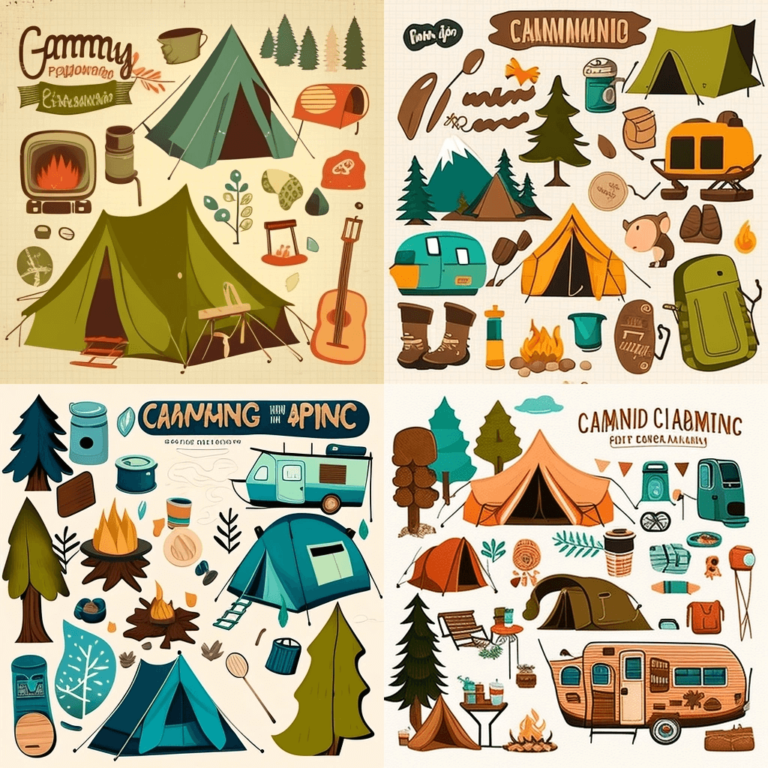 Free Camping Clipart – MasterBundles
