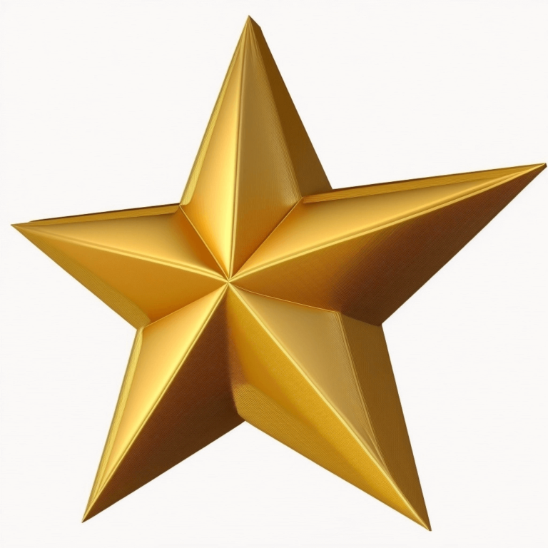 Gold Star Clipart Free – MasterBundles