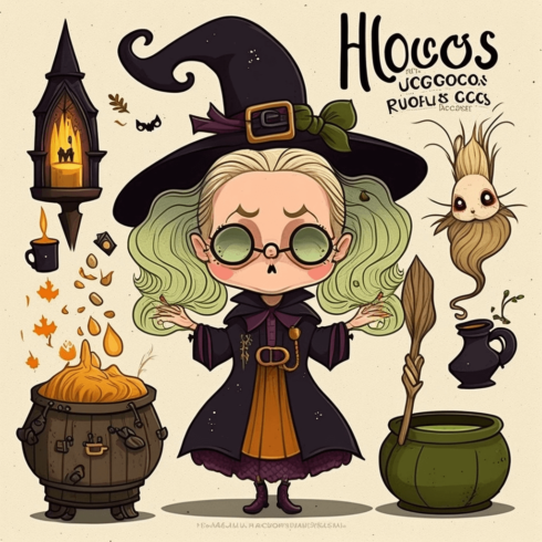 Hocus Pocus Clipart Free – MasterBundles