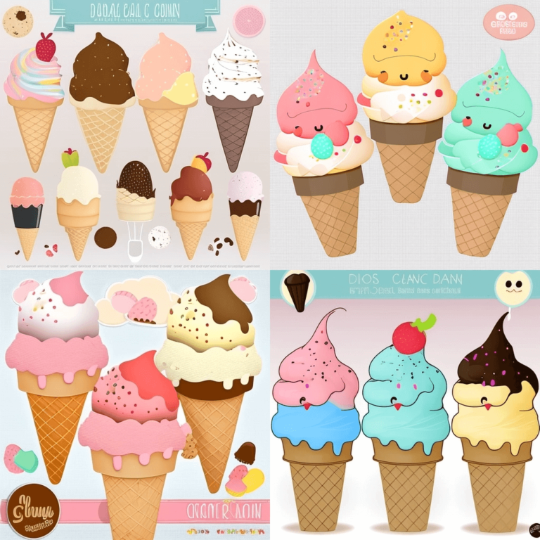 Ice Cream Clipart Free – MasterBundles
