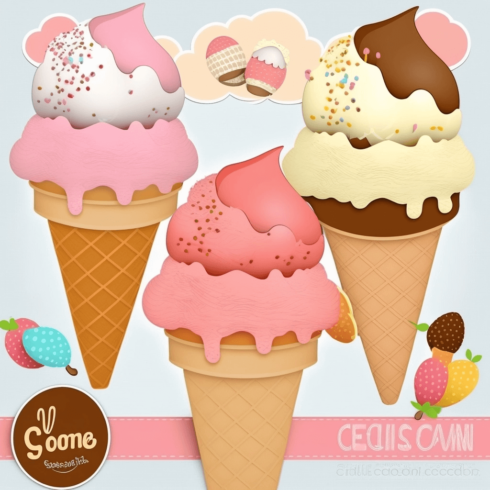 Ice Cream Clipart Free – MasterBundles