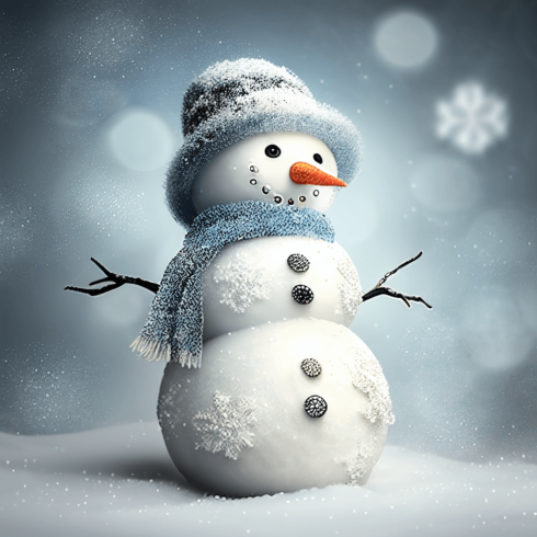 Snowman Clipart Free – MasterBundles