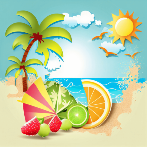 Summer Clipart Free – MasterBundles