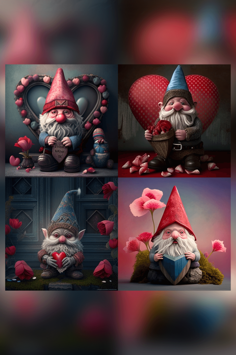 Valentine Gnome Clipart Free – MasterBundles